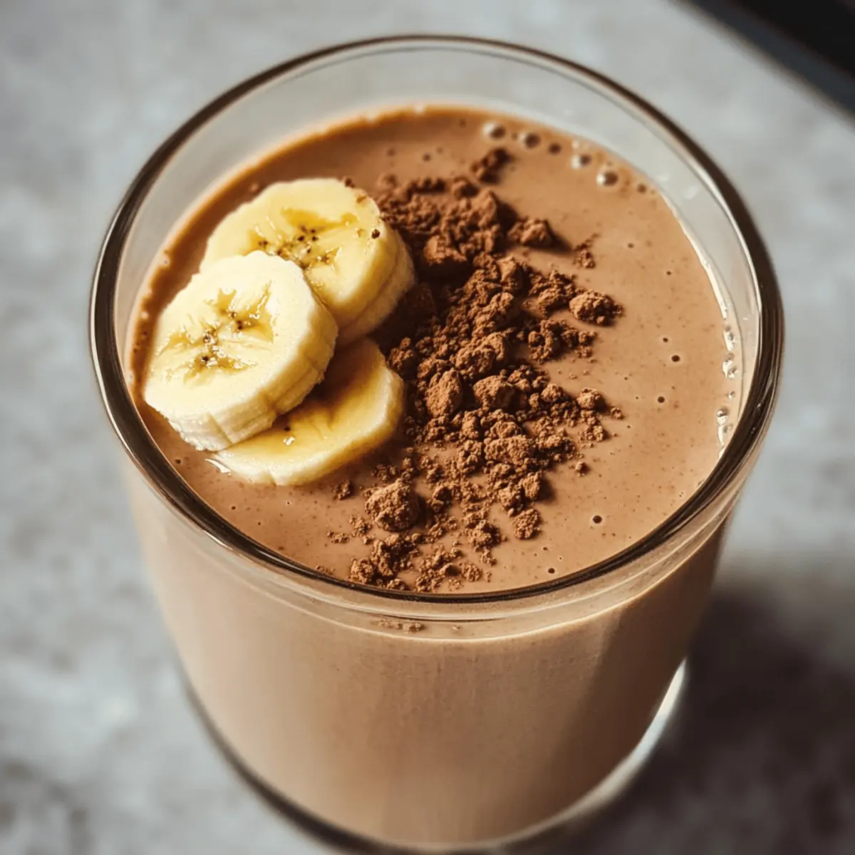 Easy Guilt-Free Banana, PB Fit Powder & Chocolate Protein Shake