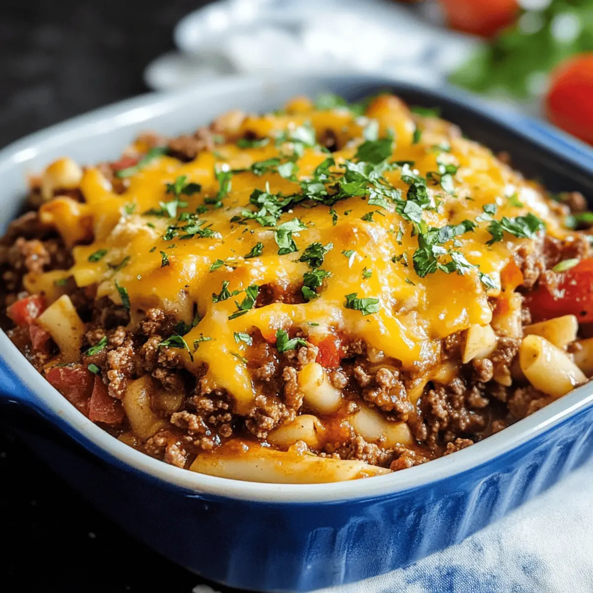 Irresistible Easy Creamy Homestyle Ground Beef Casserole