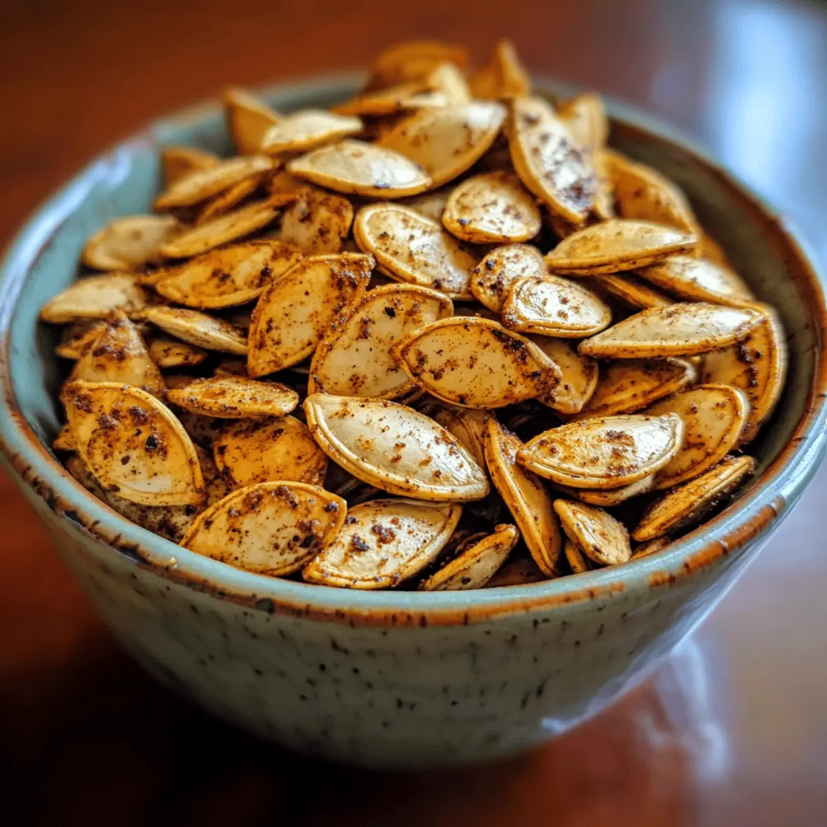 Irresistible Crunchy Spiced Roasted Pumpkin Seeds Snack