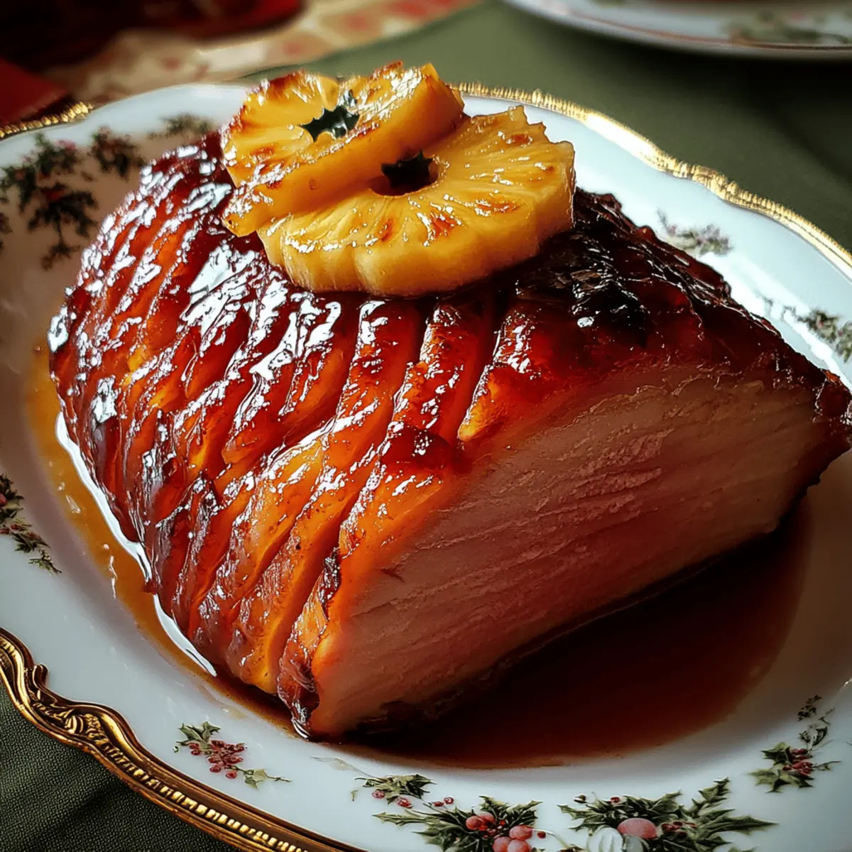 Ultimate Juicy Christmas Glazed Ham with Pineapple Recipe