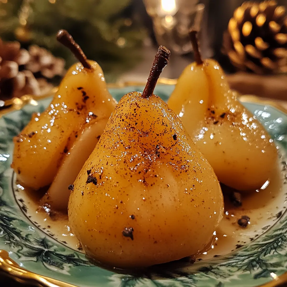 Easy Christmas Spiced Pears Recipe with Warm, Cozy Flavors