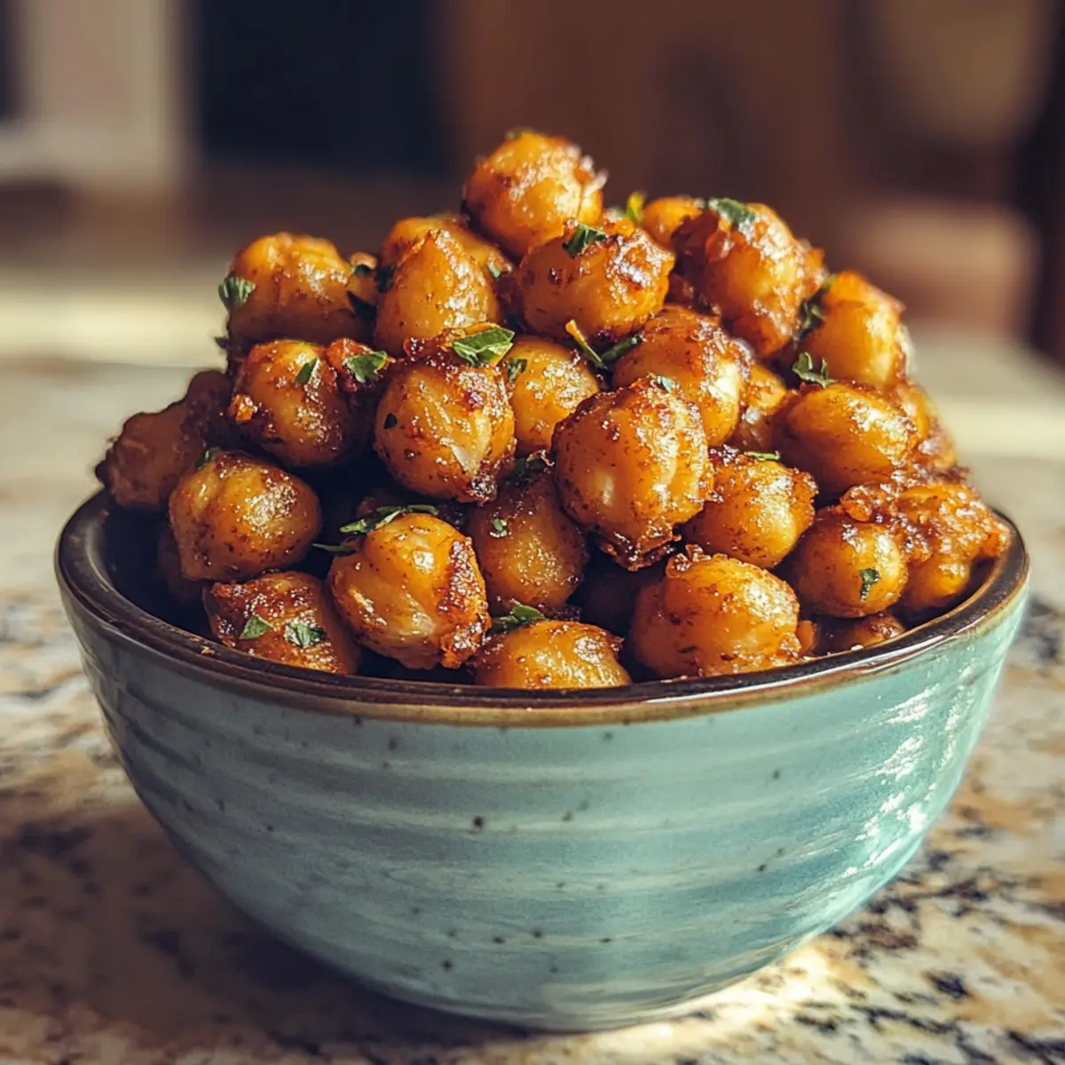 Easy Delicious Crispy Spiced Roasted Chickpea Snack Bites Recipe
