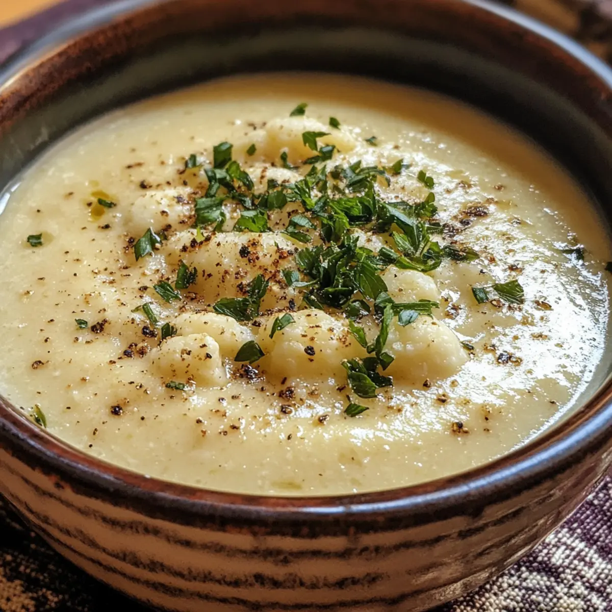 Irresistible Comforting Creamy Cauliflower Soup Recipe