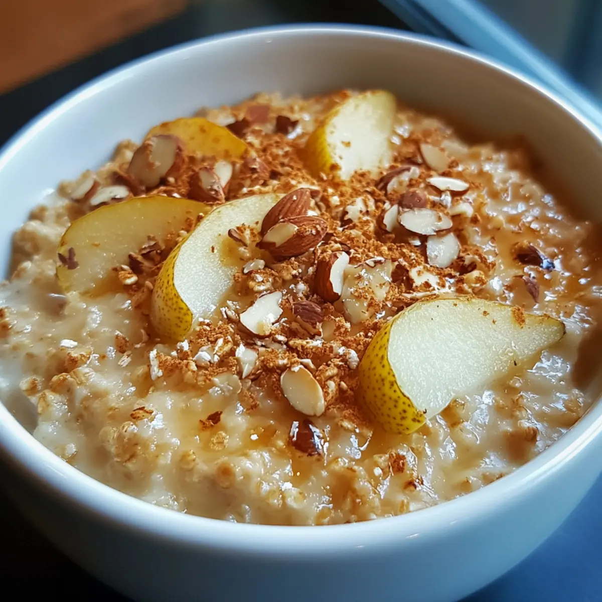 Easy Baked Pear & Almond Oatmeal for Guilt-Free Mornings
