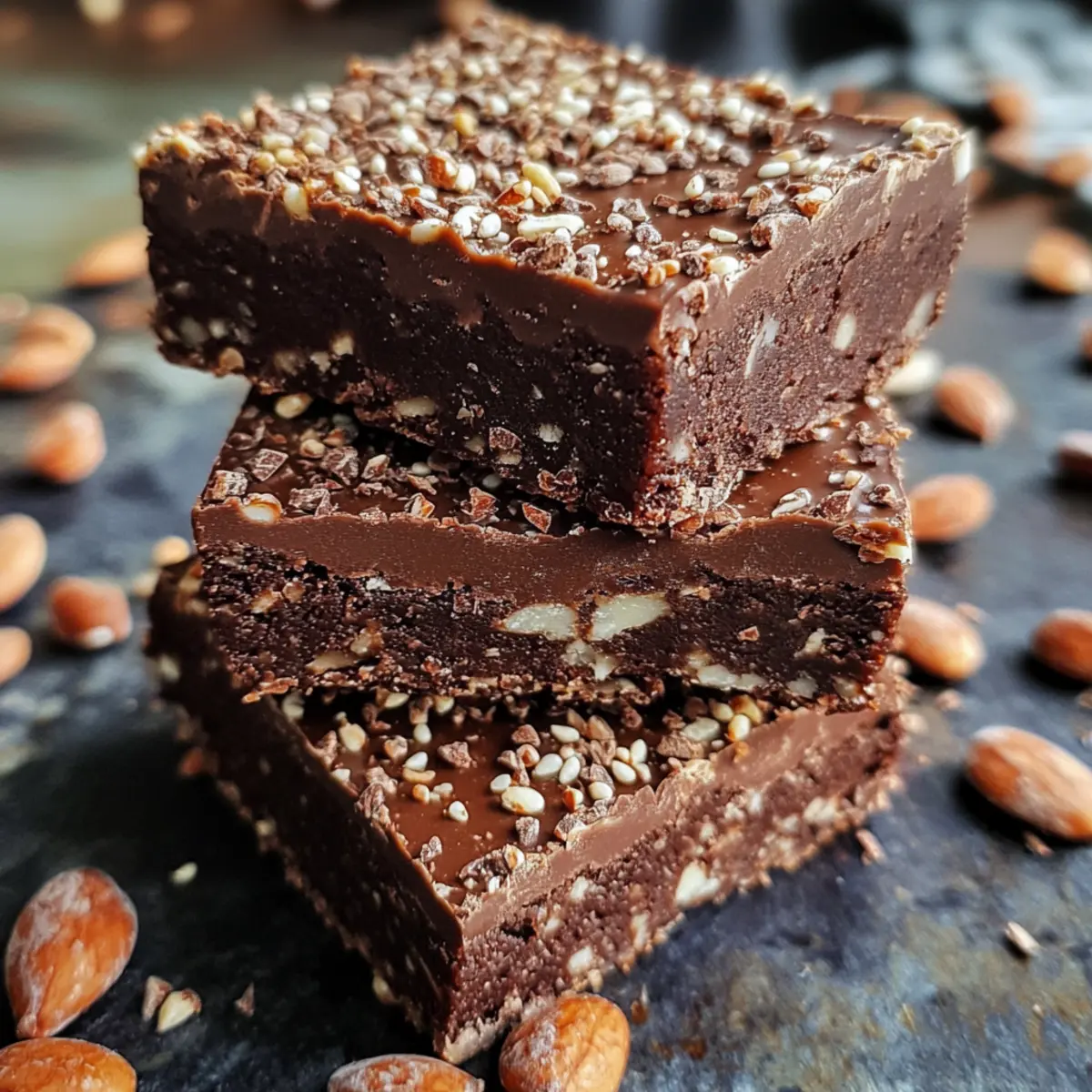Irresistible Chewy Greek Chocolate Tahini Bars (Vegan)